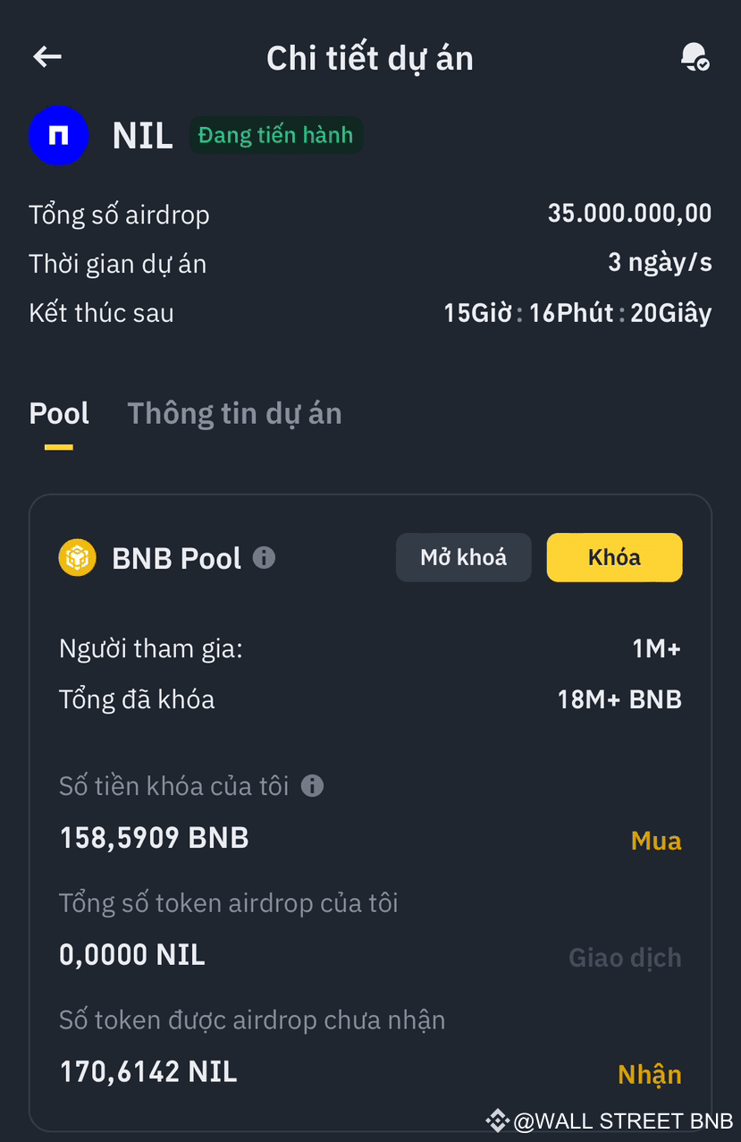 Launchpool $NIL on Binance is preparing for TGE, what do you | WALL STREET BNB on Binance Square