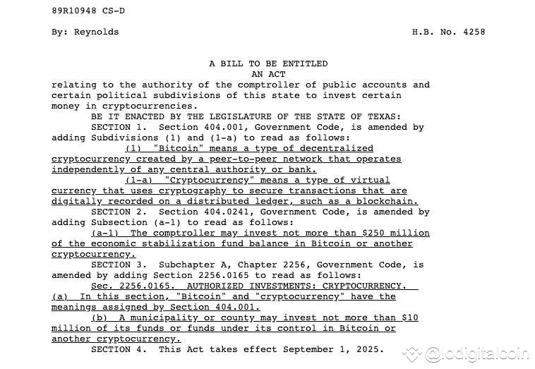 🇺🇸 NEW: Texas Representative Ron Reynolds has introduced H ...