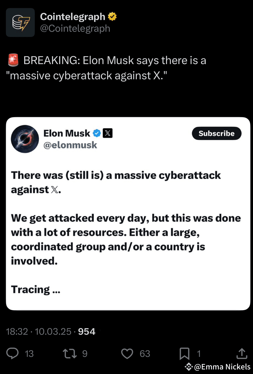 😱😱 X Atacada por um ATAQUE CIBERNÉTICO MALUCO: Elon Musk | Emma Nickels ...