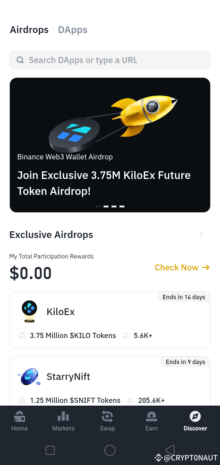 🚨🚨 Airdrop Alert 🚨🚨 Hey Fam, New Web3 Airdrop has been | CRYPT0NAUT on Binance Square