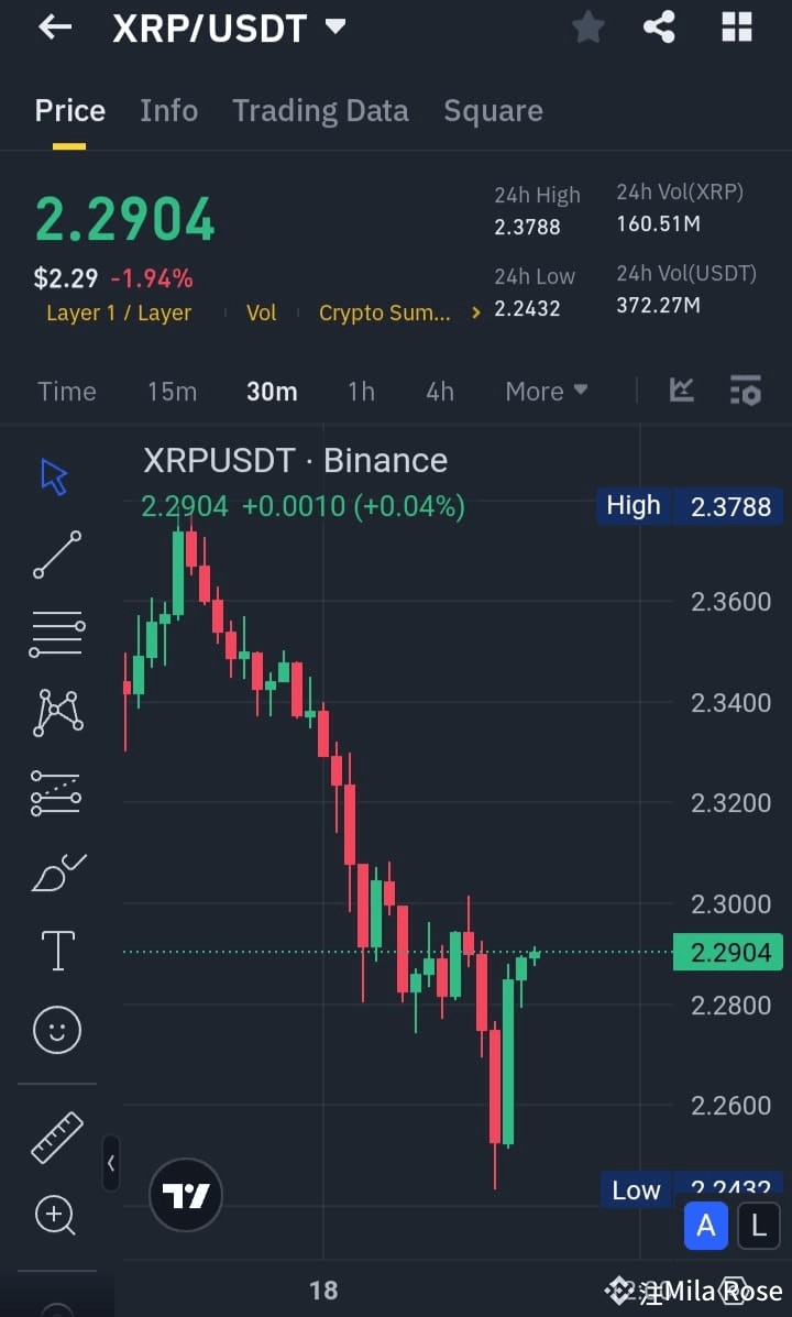 $XRP /USDT Slight Dip Move !..💥 Ready For Recovery Update | Mila Rose ...