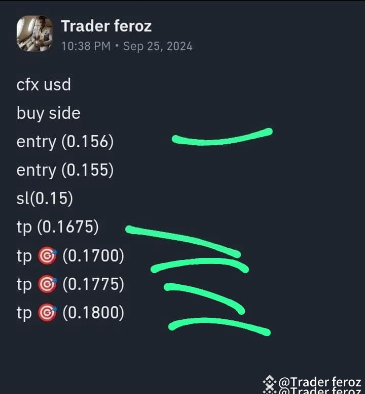 all tp hit 🎯 #cfx | Trader feroz on Binance Square