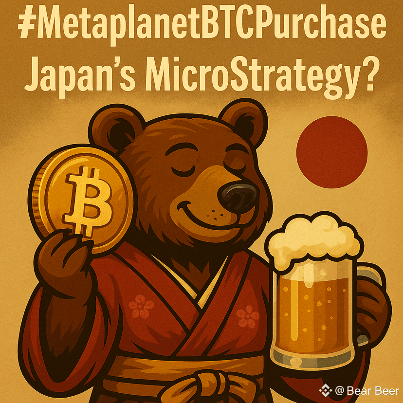 #MetaplanetBTCPurchase – Japan’s MicroStrategy? Tokyo-based | Bear Beer ...