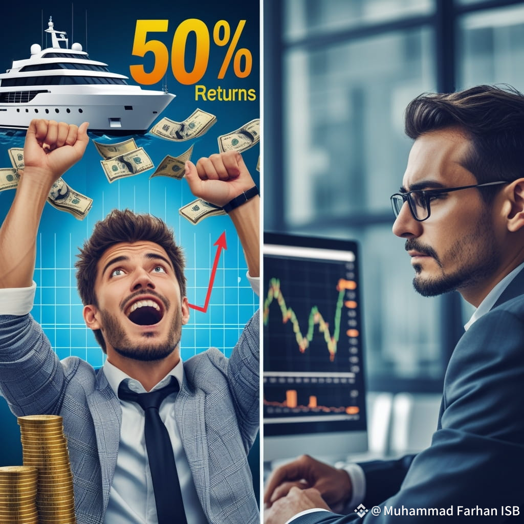 Unrealistic Expectations: Expecting 40–50% monthly returns i | Muhammad Farhan ISB on Binance Square