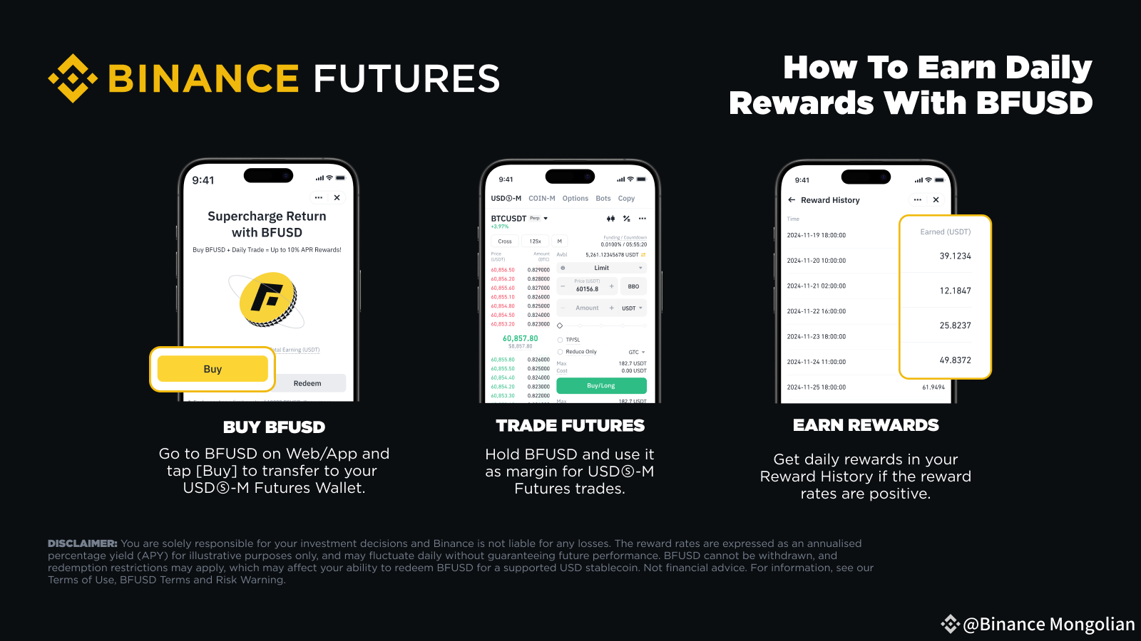 Buy BFUSD and earn rewards in three easy steps. Click 👉 | Binance Mongolian on Binance Square