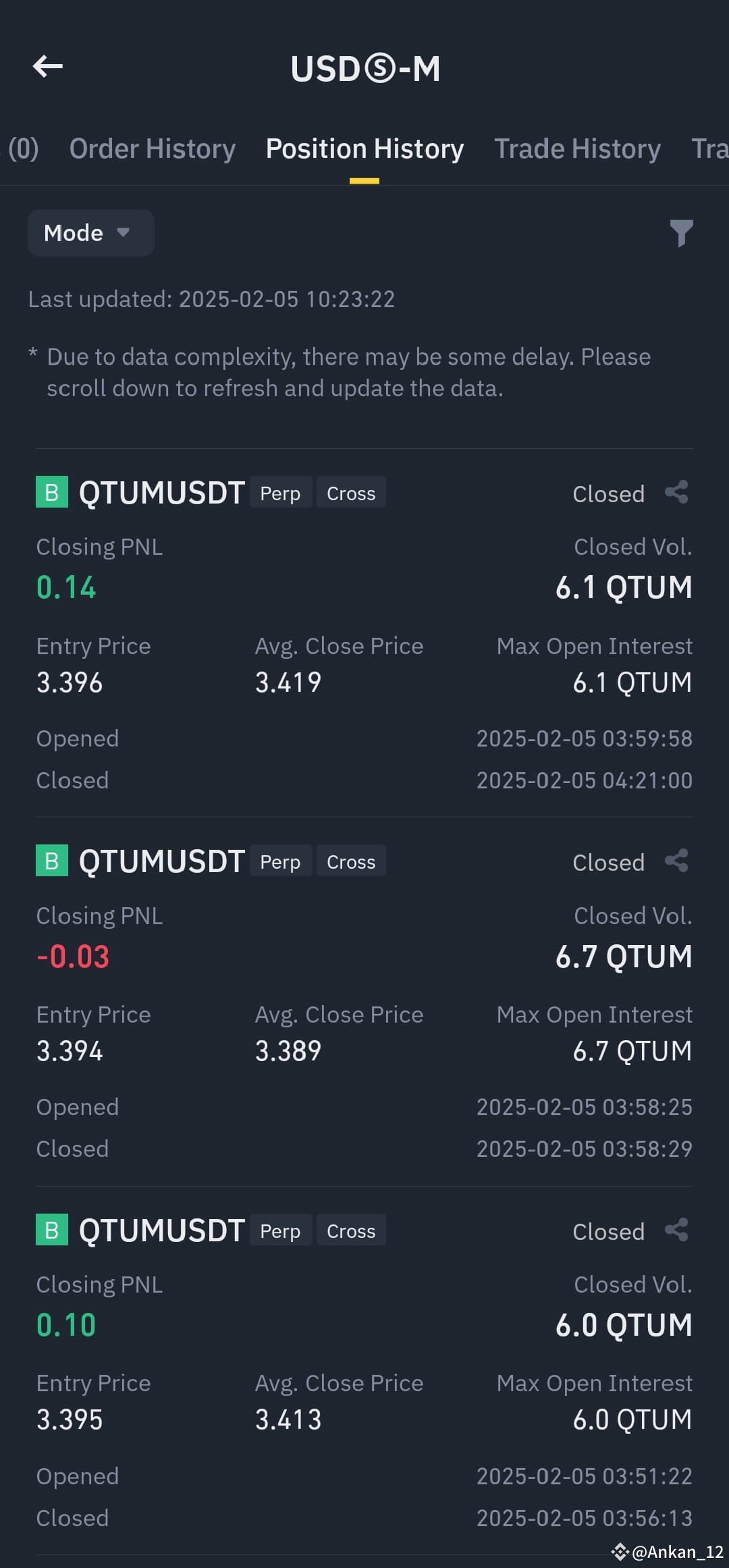 day 2- 1 usdt - 100 usdt challenge under 3 trade I got 2 s | Ankan_12 ...