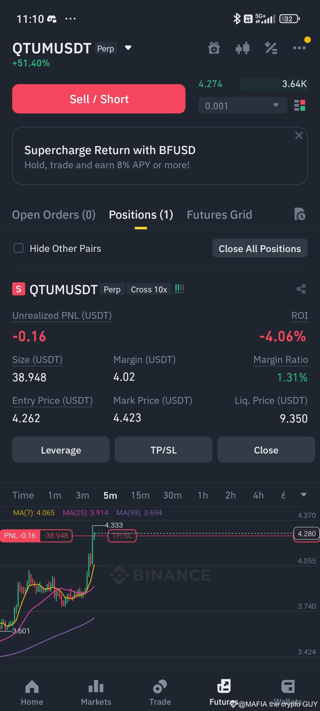 i am in this trade let's see what happens. I'll average it o | MAFIA the crypto GUY on Binance ...