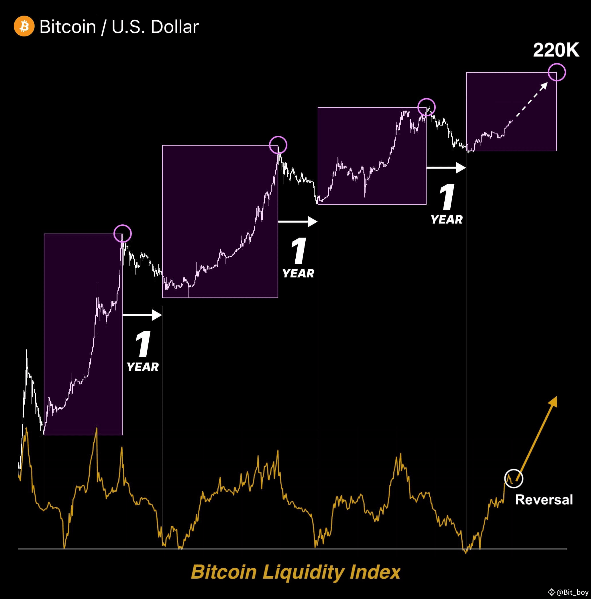 The next Bull Run starts on April 25 🔥 The $BTC Liquidity | Bit_boy on ...