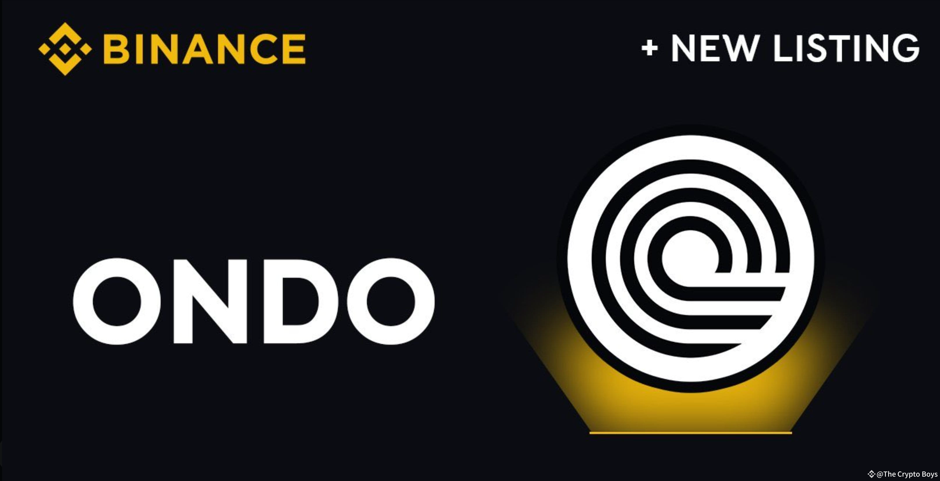 Give the people what they want @binance List $ONDO | The Crypto Boys on ...