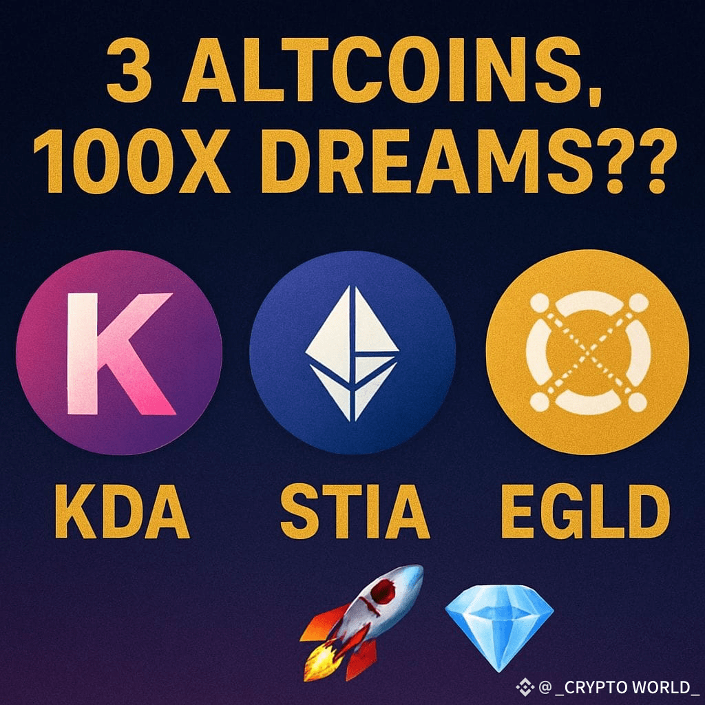 🔥 3 Altcoins That Could Deliver 100x Returns by 2025 🔥 #Sm | _CRYPTO WORLD_ on Binance Square