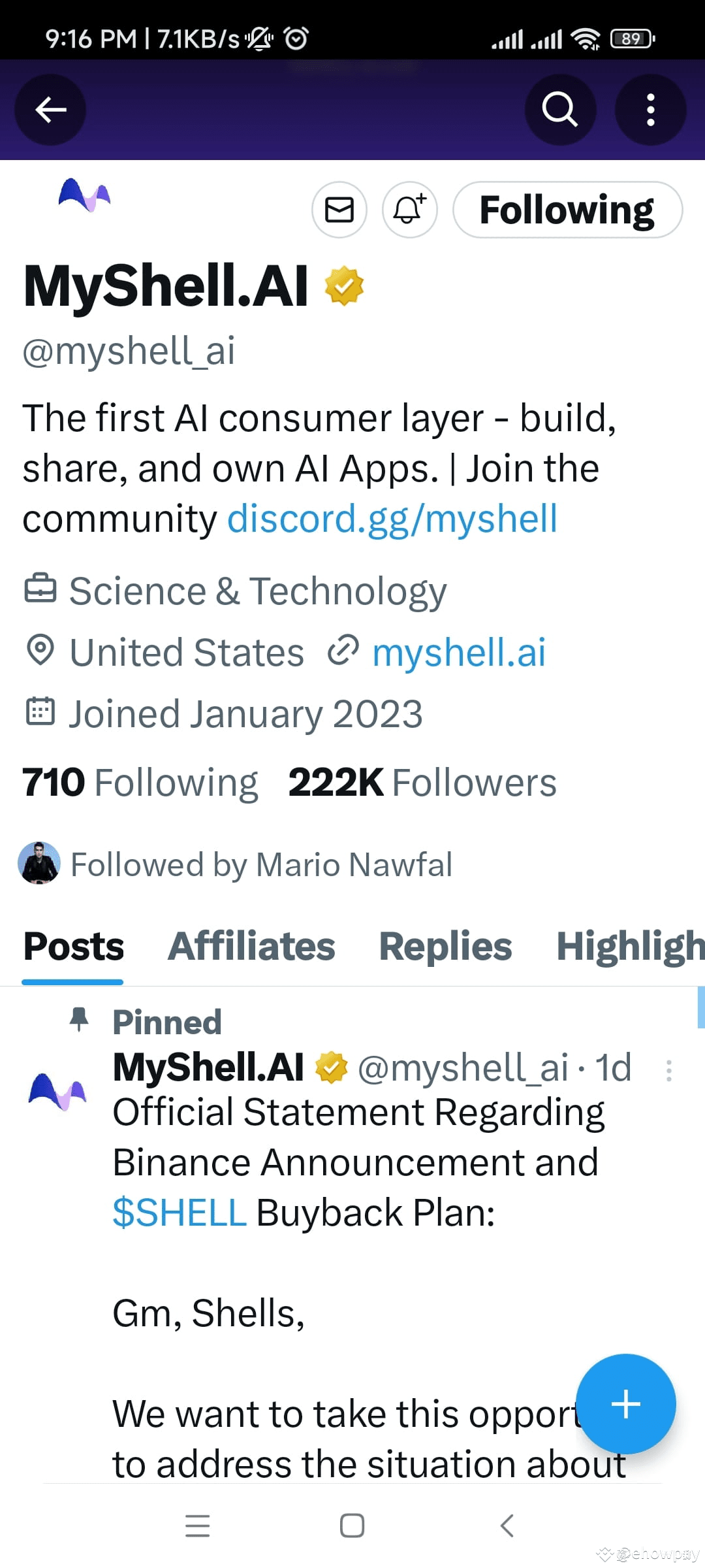 Positive Message: Great news, Shells! The MyShell team has | ehowpay on Binance Square