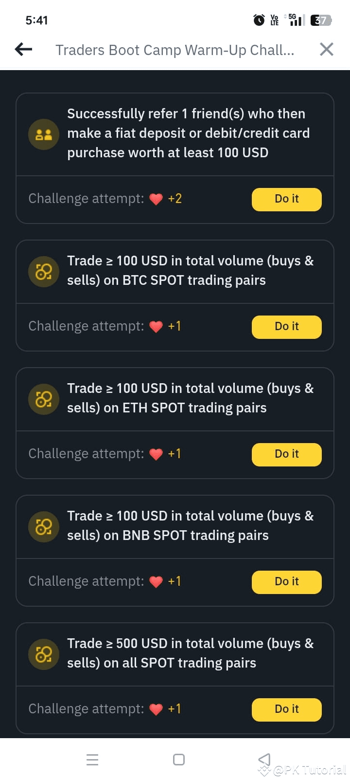 $XRP $BNB $USDC Complete Task Link 🏆 ALL TRADER | PK Tutorial on ...