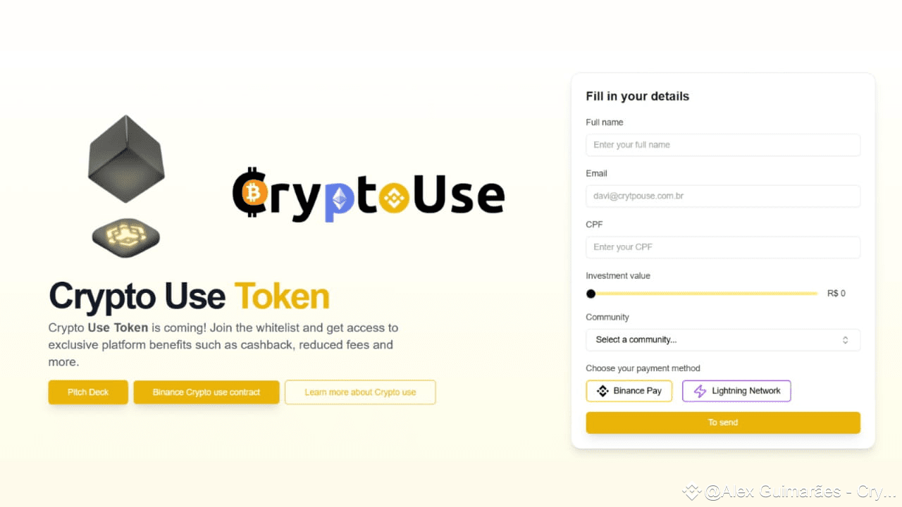 Crypto Use Opens Angel Round to Fuel Its Expansion into Tier1 Blockchains | Alex Guimarães ...