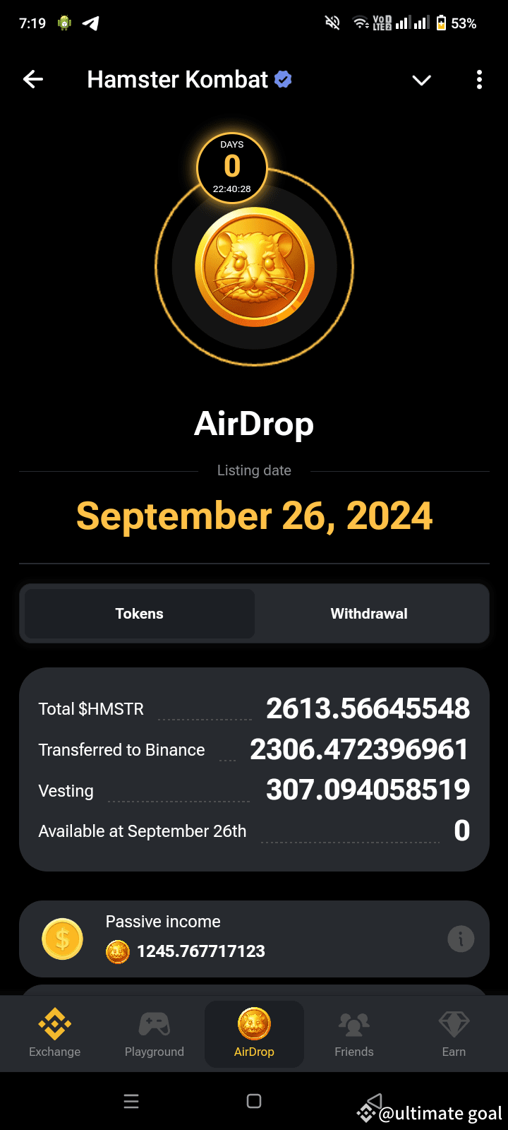 Hamster Community @hamster_... 1d Guess the $HMSTR Listing P | ultimate ...