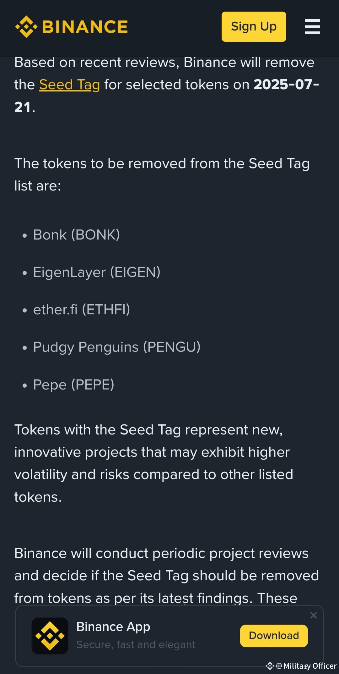 $PEPE Going to End | Military Officer on Binance Square