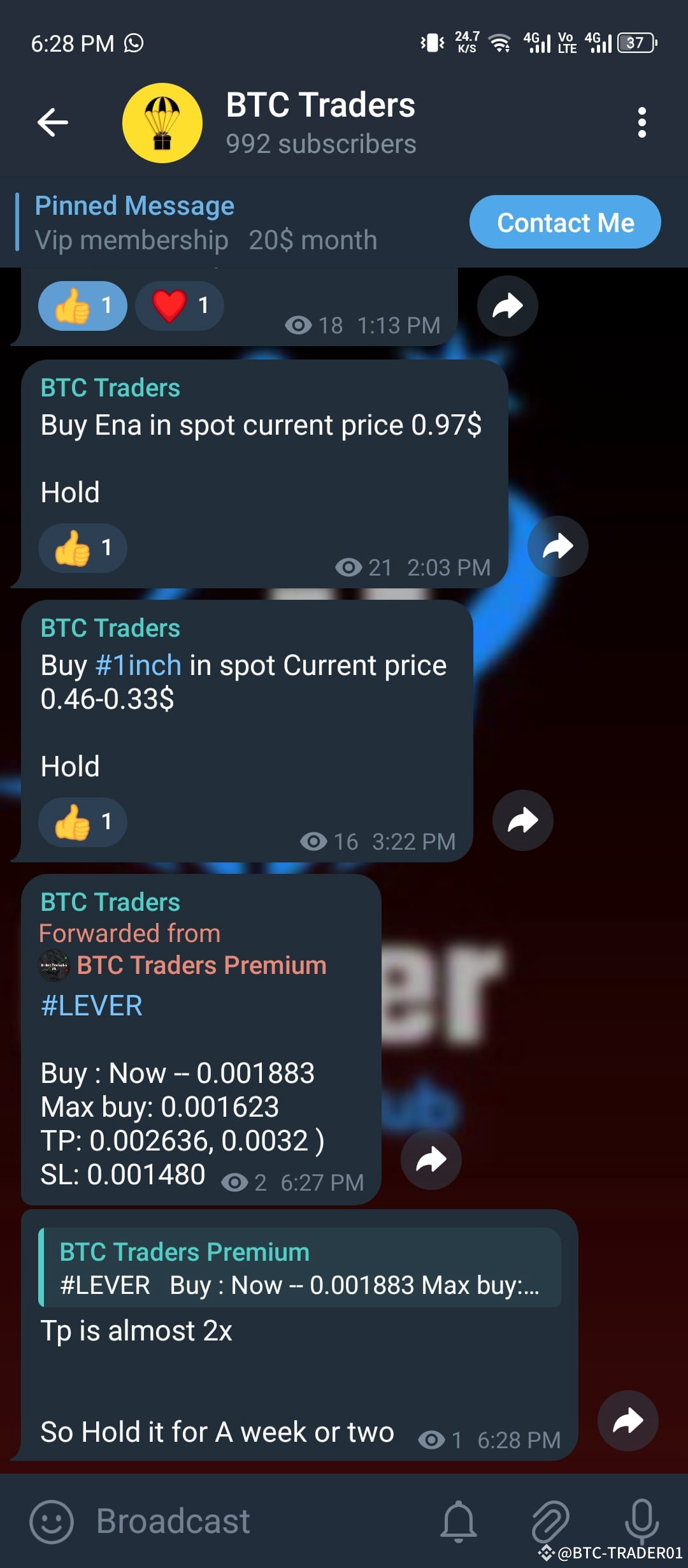 #LEVER in Spot Future 2X or 3x Only Buy : Now -- 0.001883 | user1199f on Binance Square