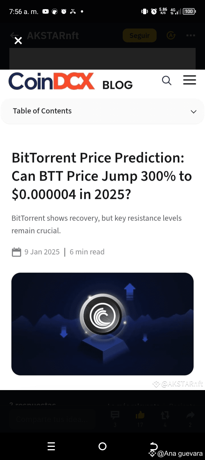 BitTorrent ($BTTC) Poised for Strong Growth in 2025 – A Prom | Ana guevara on Binance Square