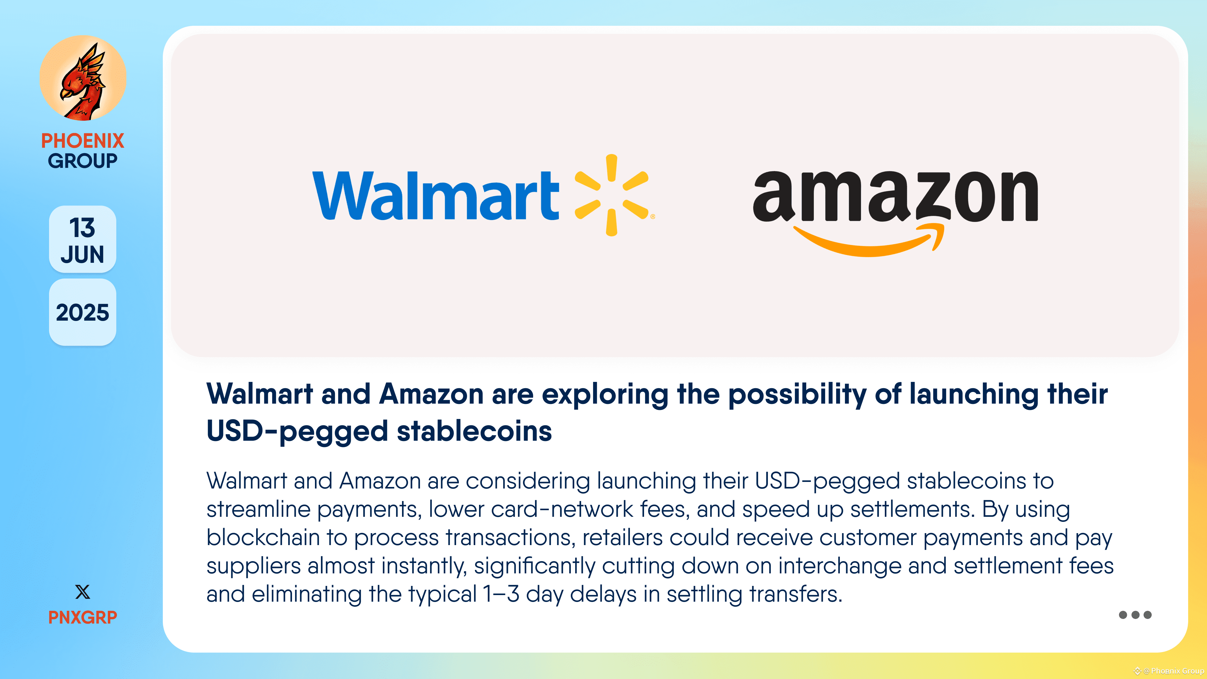 Walmart and Amazon are exploring the possibility of | Phoenix Group on ...