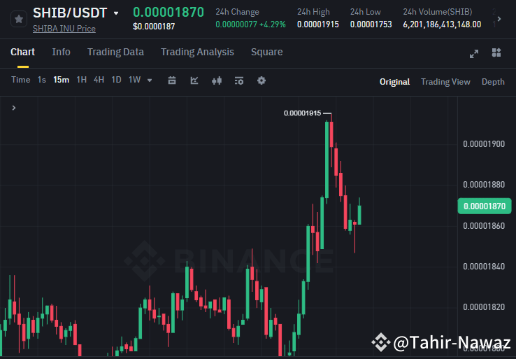 SHIB/USDT Surges 4.29% with Strong Upward Momentum in 24-Hou | Tahir-Nawaz on Binance Square