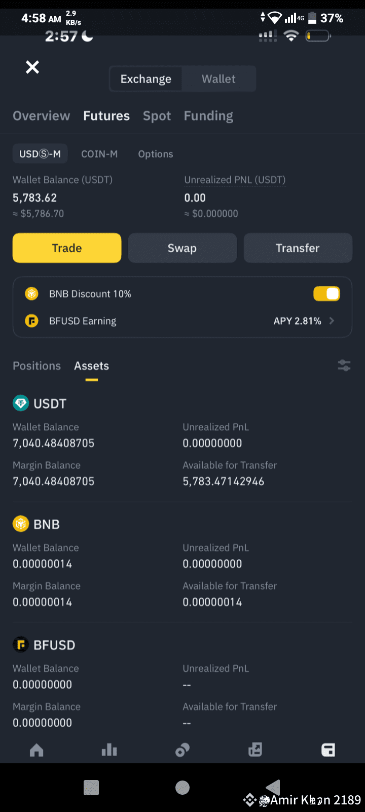 Help !! Wallet blnc shows 7040 usdt, but available to transf | Amir Khan 2189 on Binance Square