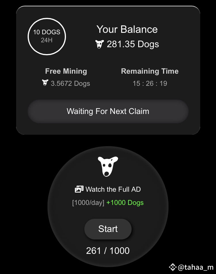 A new bot that gives you $DOGS coins just by watching ads. | tahaaa_cb ...