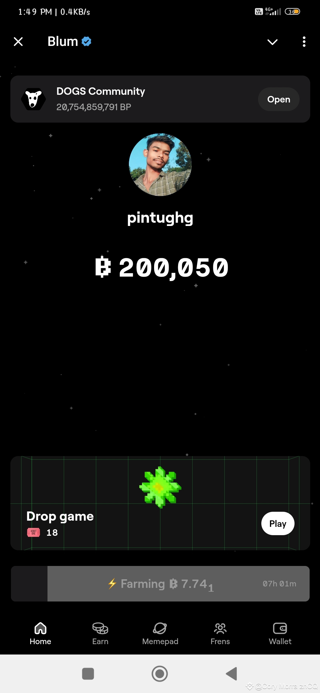 Finally 200k blum 🤗🤗 #blum | Cory Morra znCQ on Binance Square