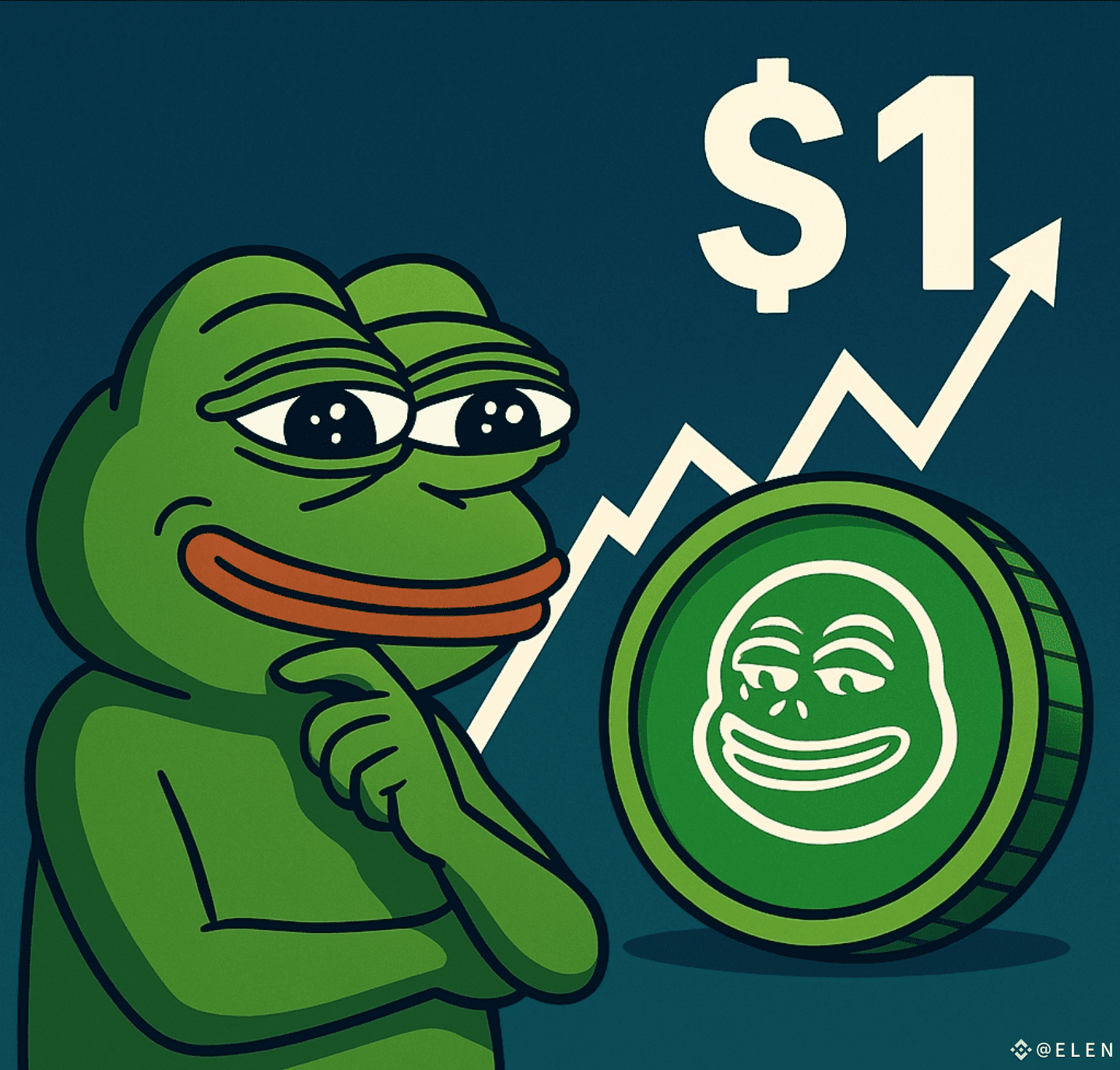 🐸 *Can $PEPE Really Hit $1? A Meme Market Mirage or Major M | E L E N ...