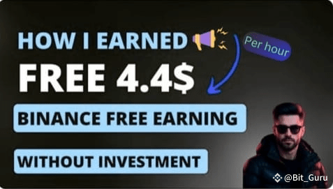 🔥 EARN $4.4 PER HOUR ON BINANCE — NO INVESTMENT NEEDED! 🔥 | Bit_Guru on Binance Square