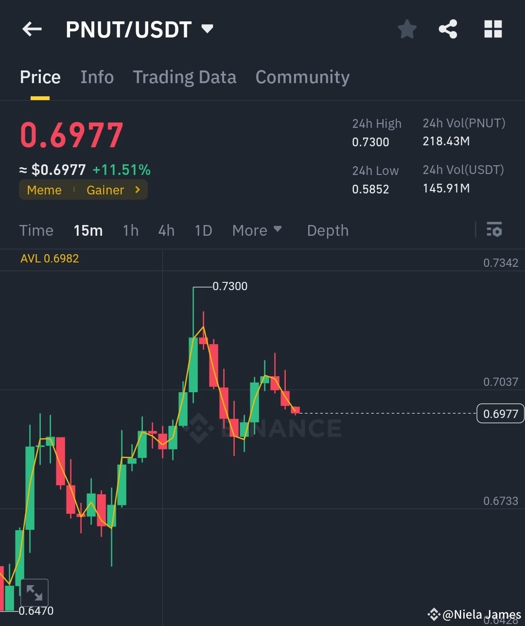 🚀 $PNUT /USDT: A High-Flying Momentum Gainer with +11.51% S | Niela James on Binance Square