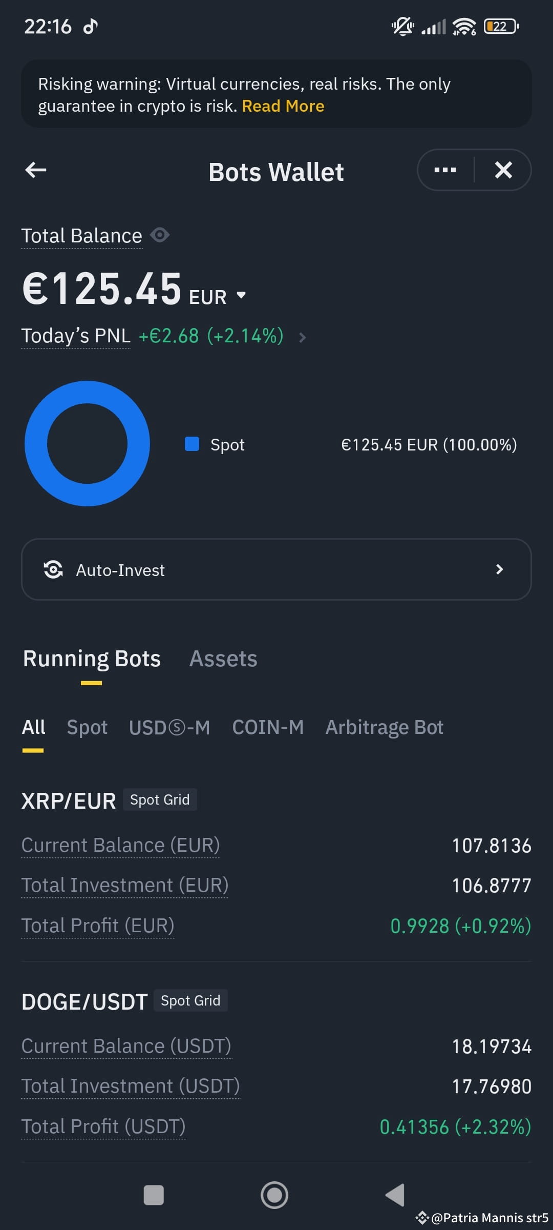 My trading bot isn't using all my funds to trade, and I've o | Patria ...