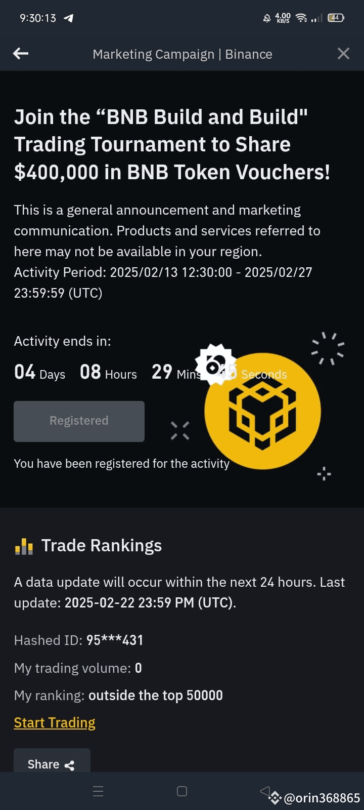 Join And Earn 4,00,000 BNB Tokens #BybitSecurityBreach #Lite | orin Hossain on Binance Square