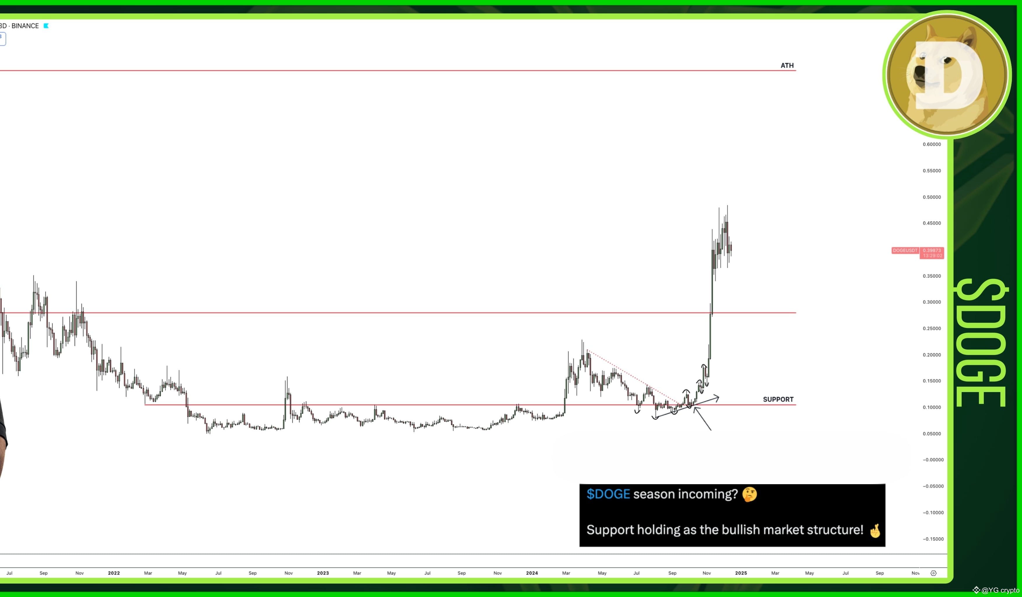 The problem with $DOGE ? Simply put, people micro-managed i | YG crypto ...