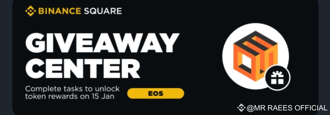 Binance Square: Complete Tasks in the Giveaway Center to Unl | MR RAEES OFFICIAL on Binance Square