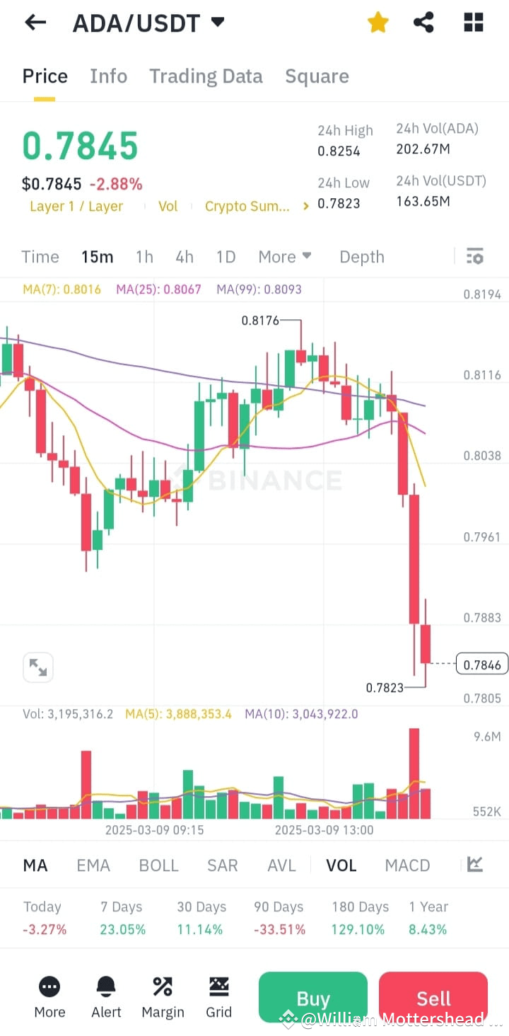 🚨 $ADA Long Liquidation Alert: $9.822K at $0.7824! Big Mov | William Mottershead pOdV on Binance ...