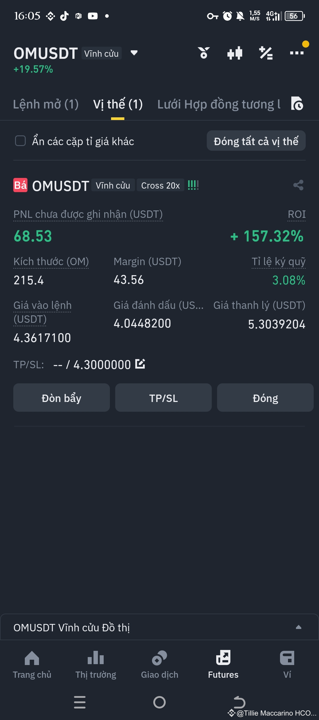 Let's go around 2 at $OM | Tillie Maccarino HCOR on Binance Square