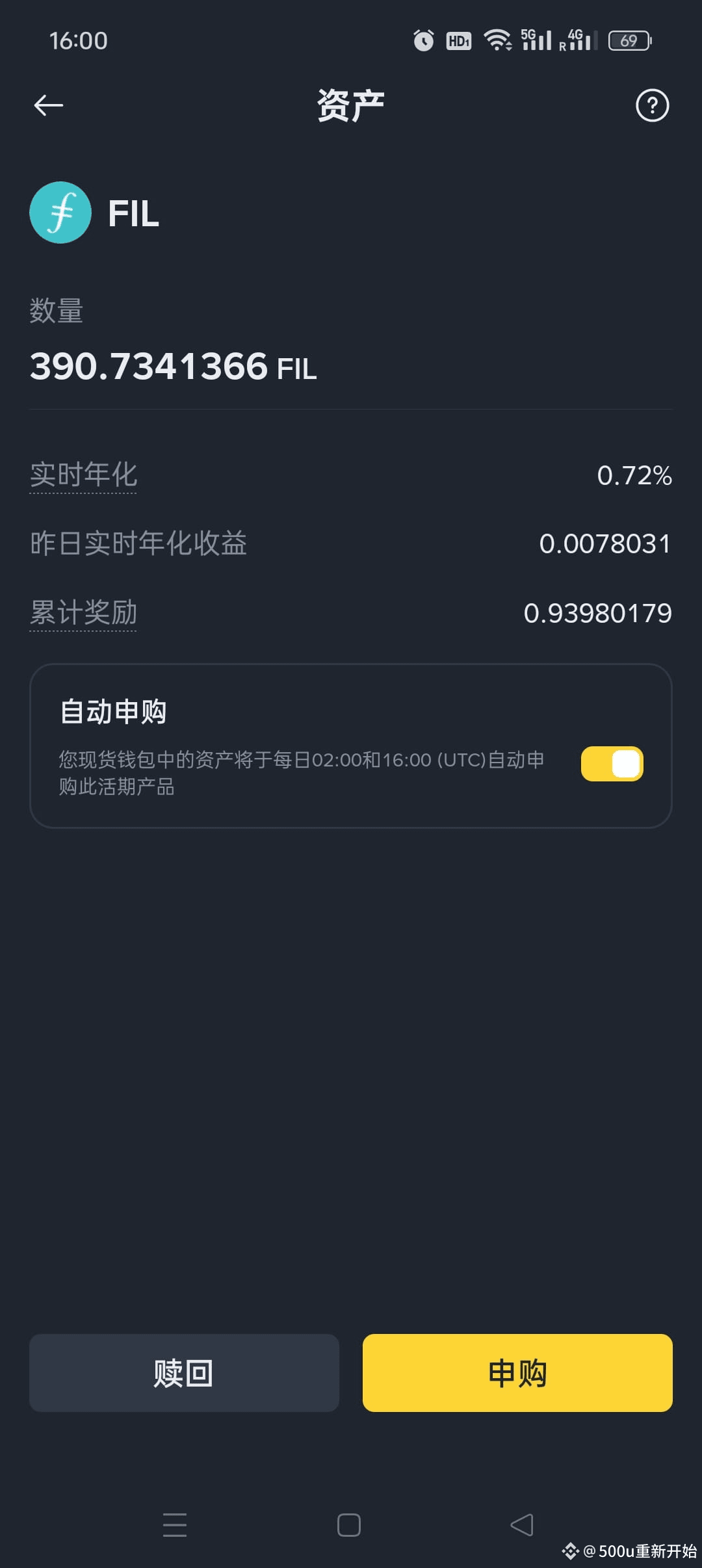 When will I break even on the fil acquired for $FIL 50? | 500u重新开始 on ...