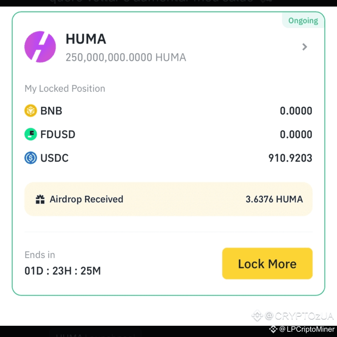 🔆 HUMA - How much did you earn in this release⁉️ 🔅 Do you | LPCriptoMiner on Binance Square