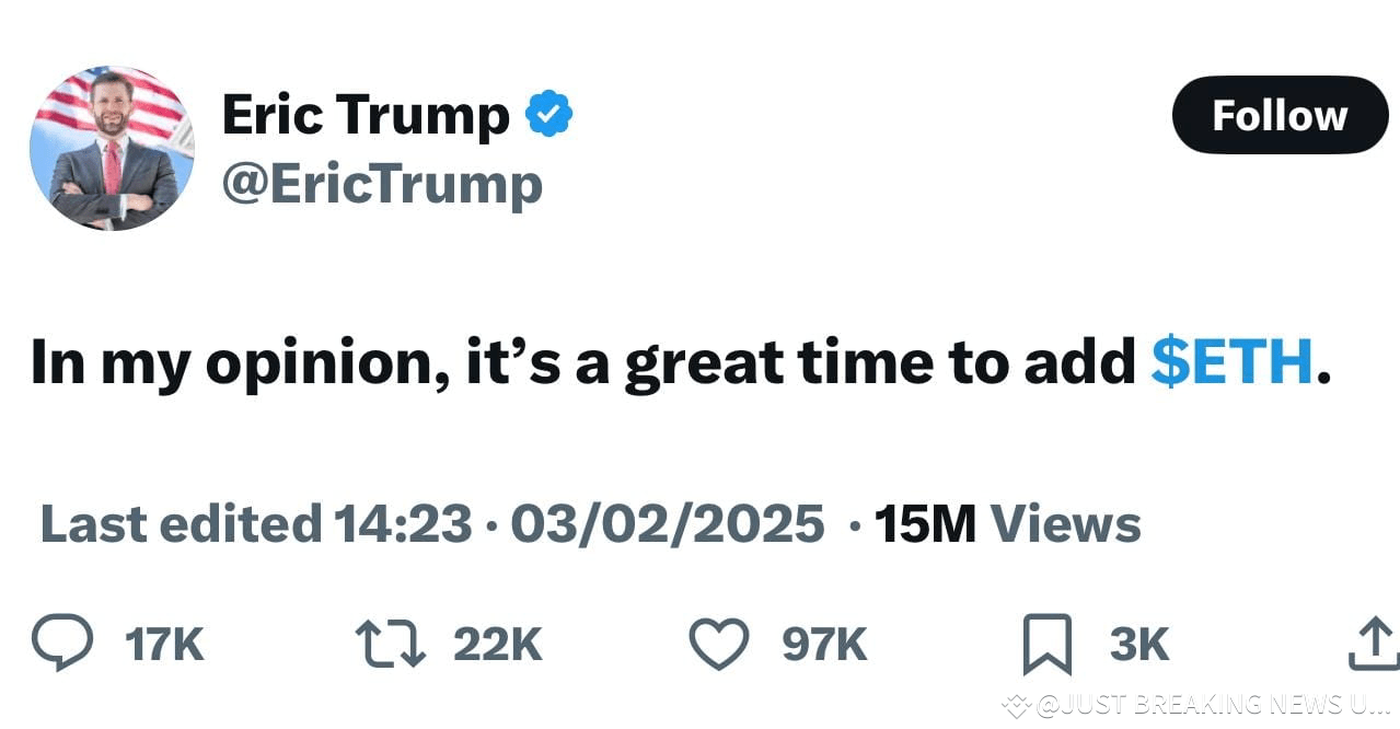⚡ JUST BREAKING NEWS ⚡ 🚀 On February 4 and 6, Eric Trump t | JUST ...