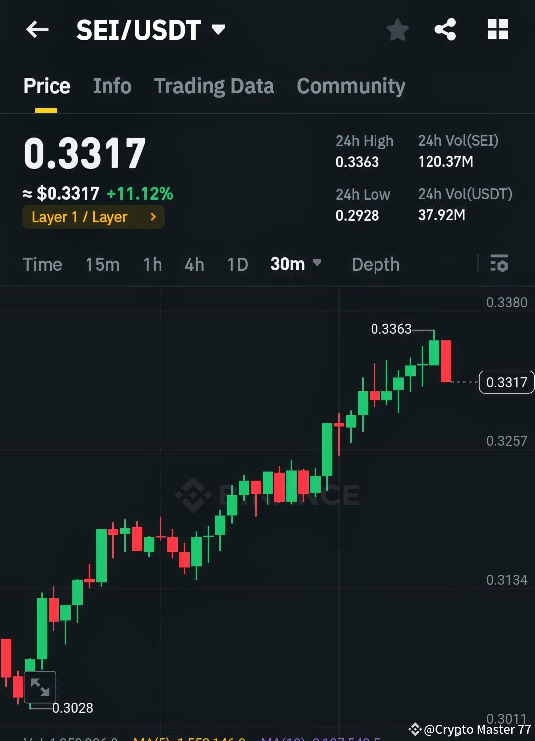 🚀 $SEI SEI/USDT Technical Analysis – January 30, 2025 | Crypto Master 77 on Binance Square