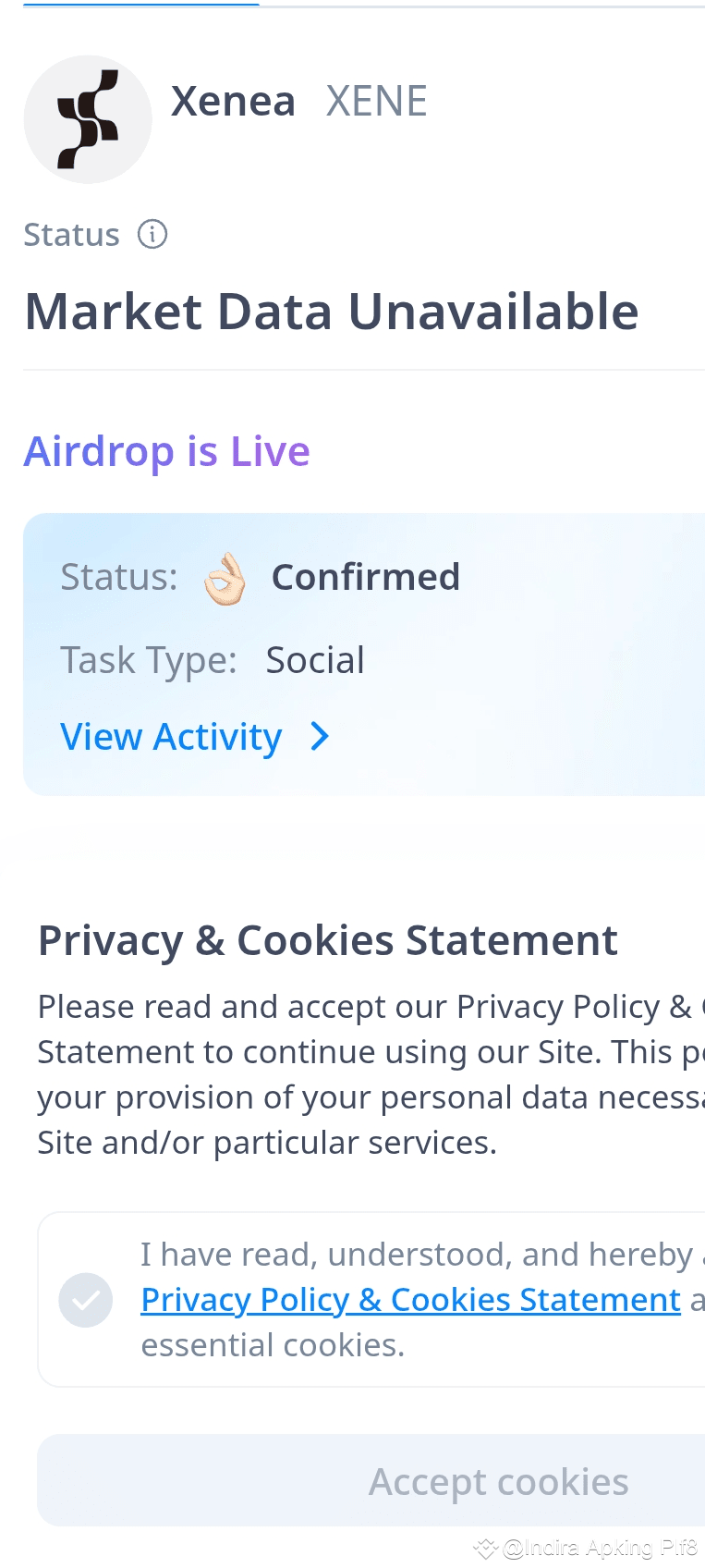 Join Xenea Airdrop before it's too late. Below is the link. | Legendary ...