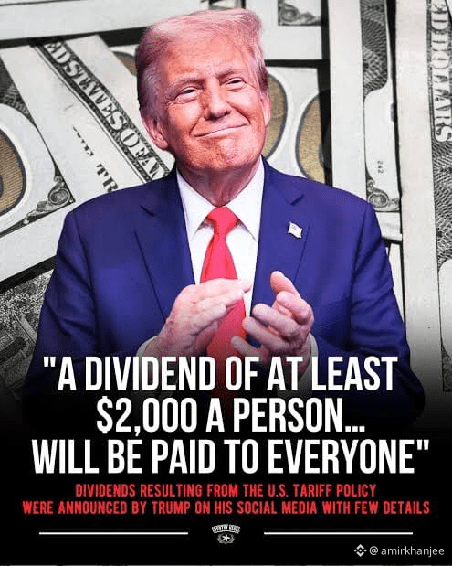 📢🔶Trump’s “Tariff Dividend”: $2,000 Checks, Trade Policy | amirkhanjee ...