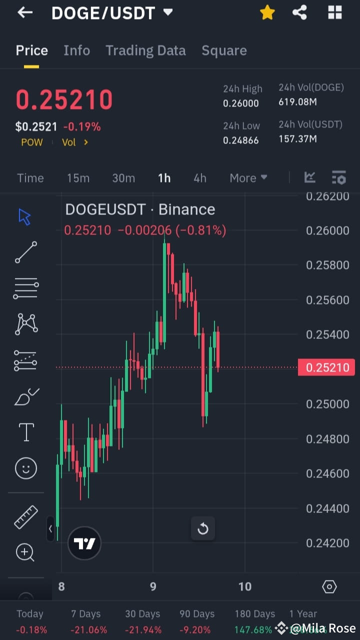 $DOGE /USDT Trade Levels & Momentum📈💯 Momentum: Sideway | Mila Rose on Binance Square