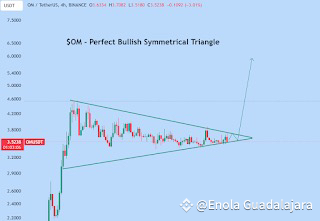 $OM Breakout Alert! Perfect symmetrical triangle setup formi | Enola ...