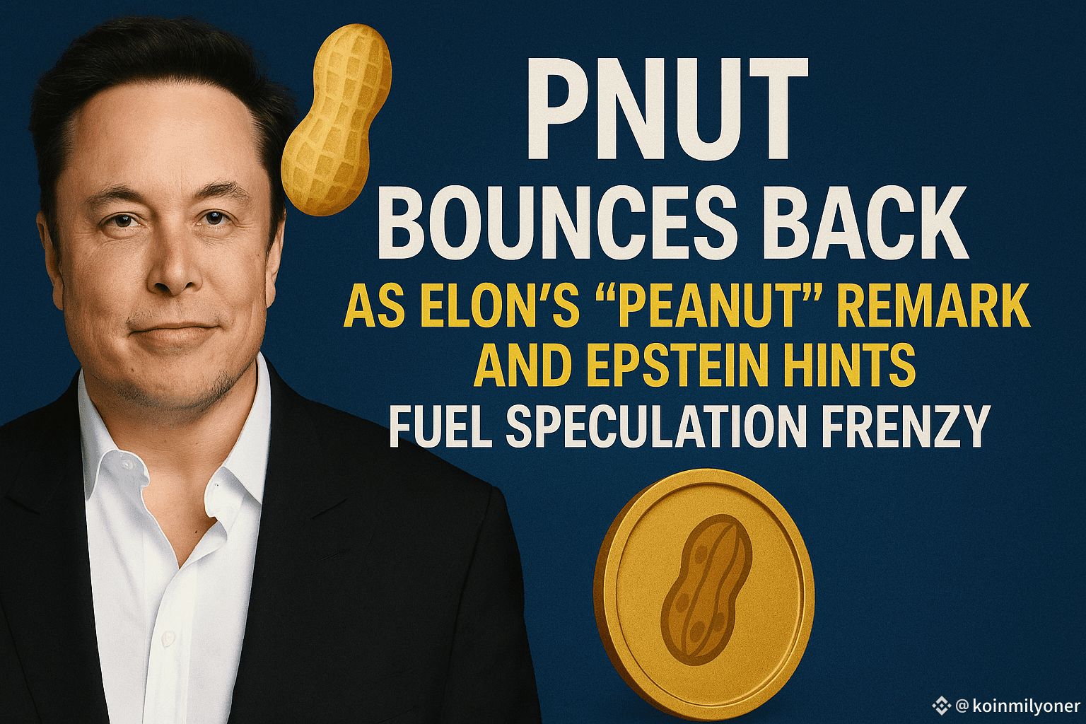 🥜 PNUT Bounces Back as Elon’s “Peanut” Remark and Epstein H ...