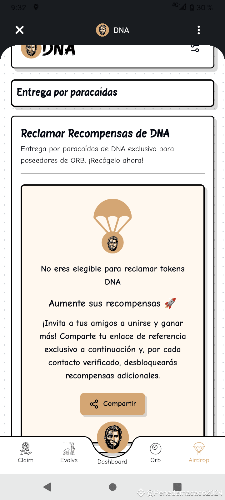 Hello, I just registered in the DNA app to claim the tokens ...