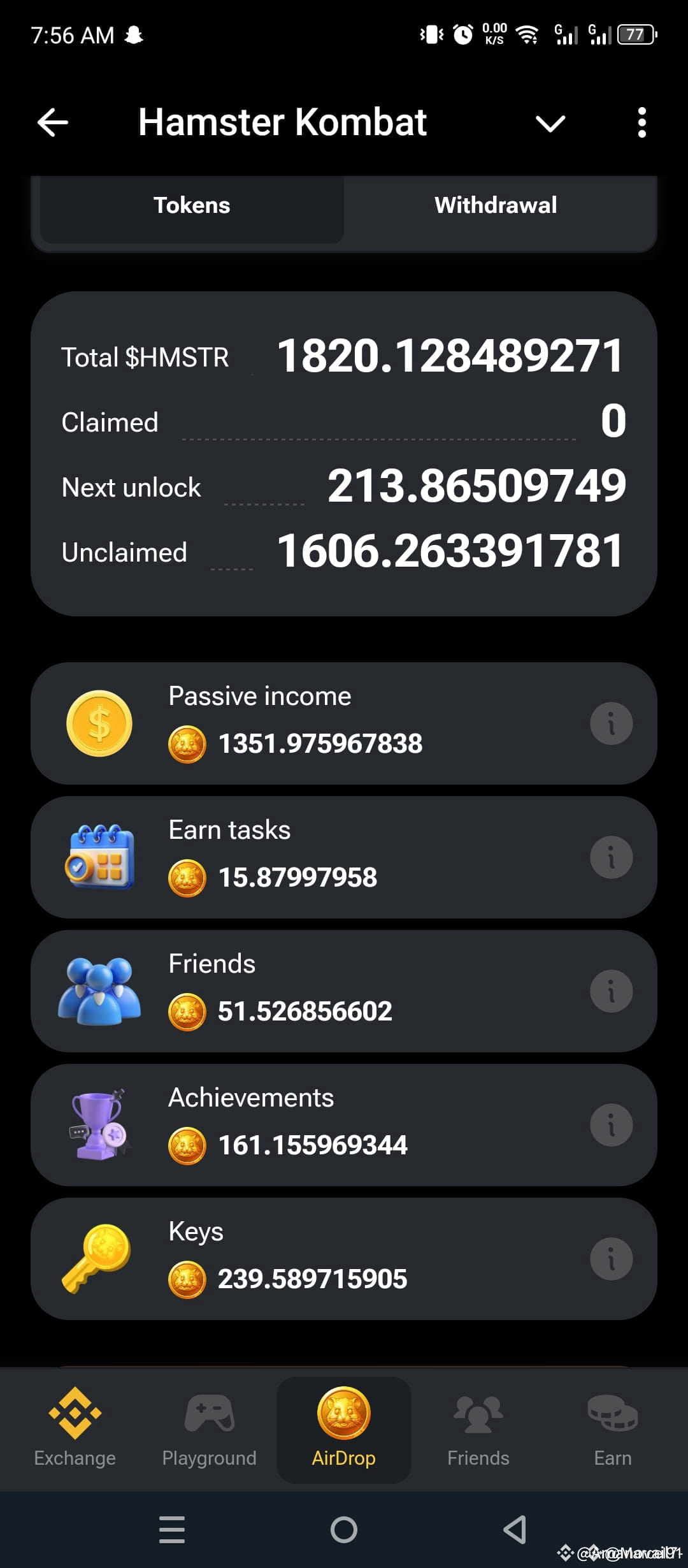 #HMSTRKOMBOT earn money per day | Marcel91 on Binance Square