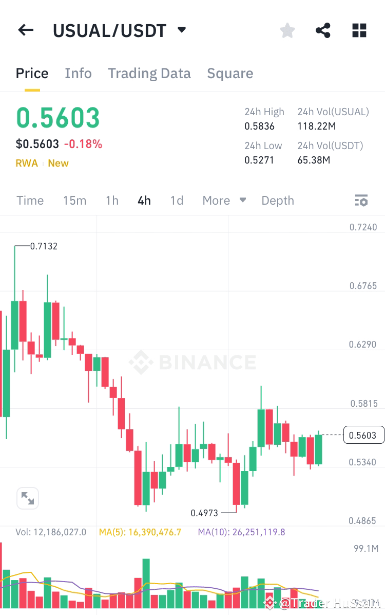 🚨 $USUAL /USDT Price Update 🚨 The $USUAL token is current | Trader HuSsain on Binance Square