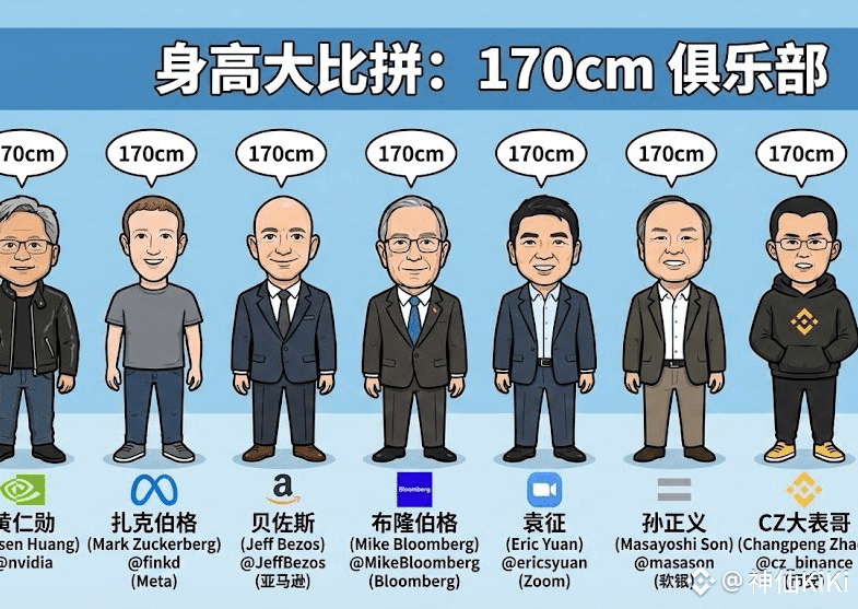 Jensen Huang (NVIDIA @nvidia): Height 170cm Mark | 神仙KiKi on Binance Square
