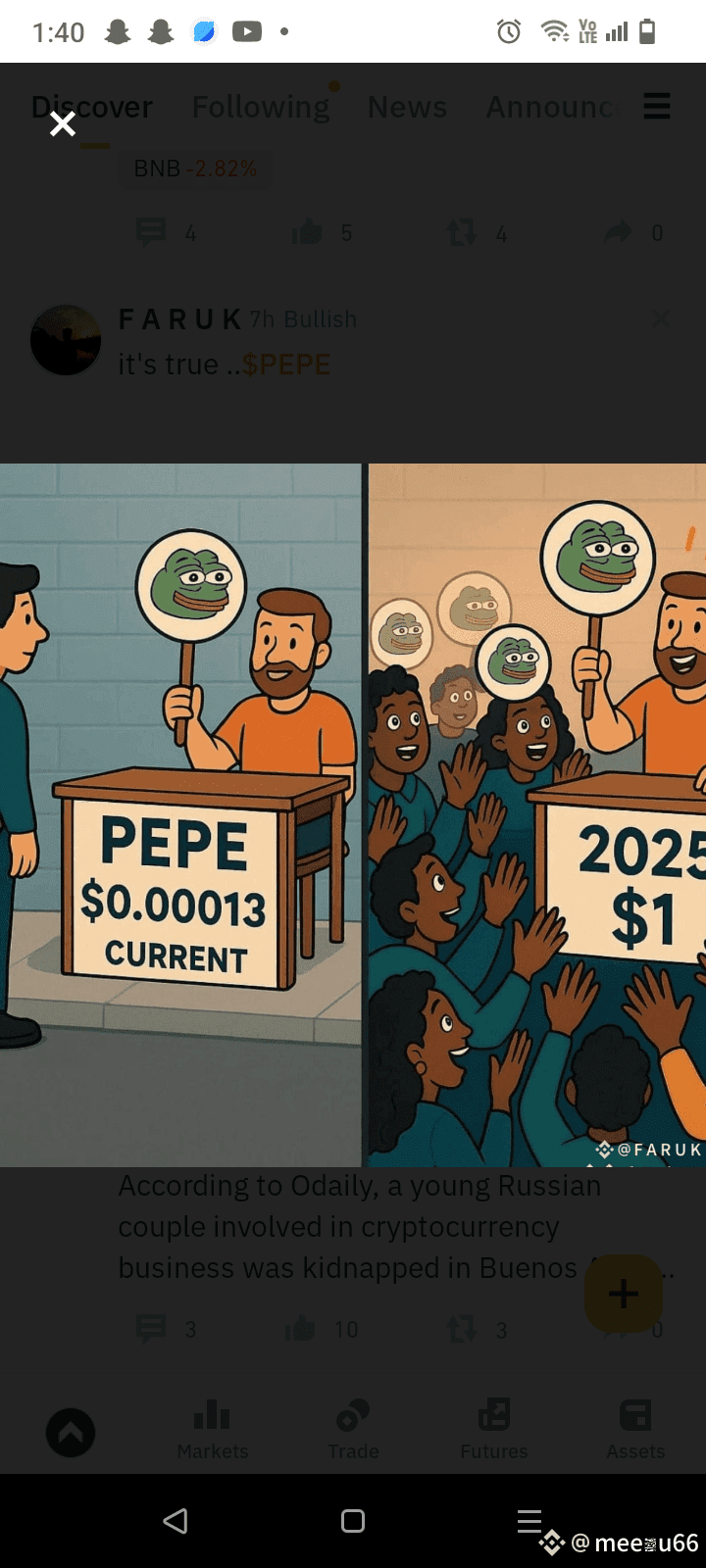 it's a true 😅 $PEPE what u people think about that?? | meenu66 on ...