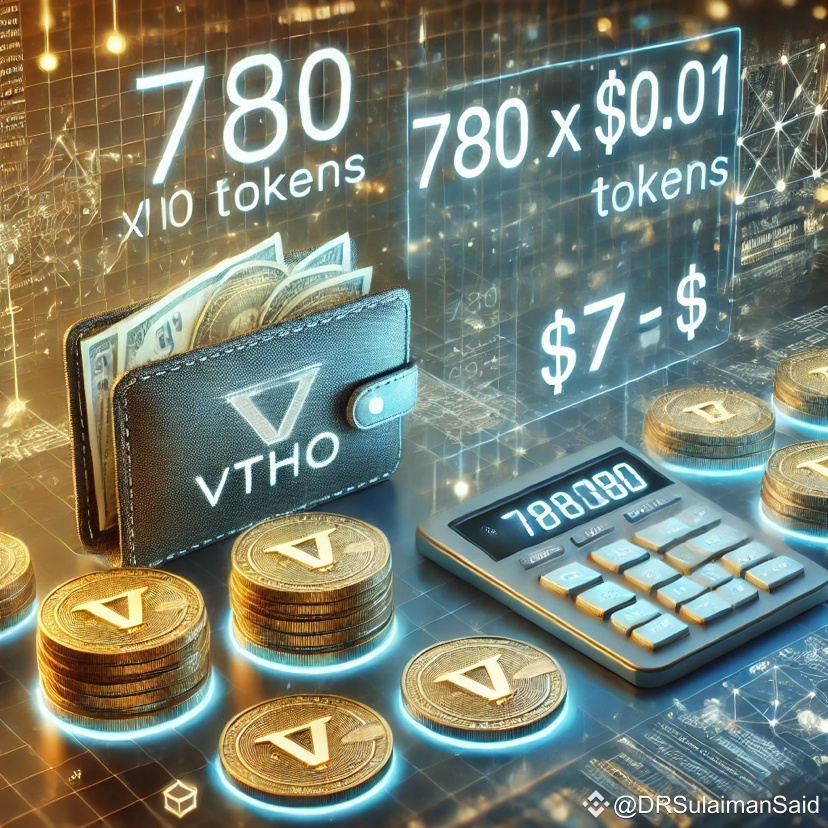 $VTHO If you own 780 VTHO tokens and the price reaches $0.01 | Dr ...